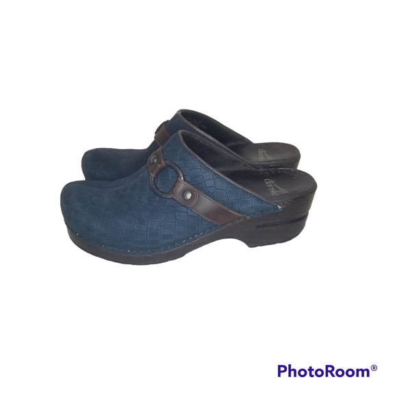 Dansko | Shoes | Dansko Shandi Croc Mule Blue Size 37 | Poshmark